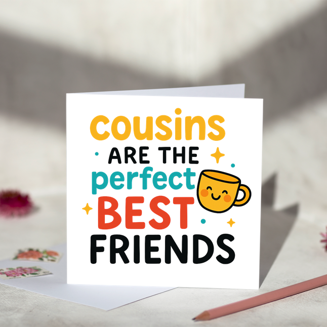 Cousins Best Friend Card – Beauty and The Button
