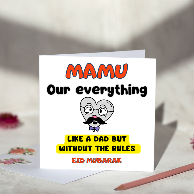 Mamu Rules Eid Card – Beauty and The Button