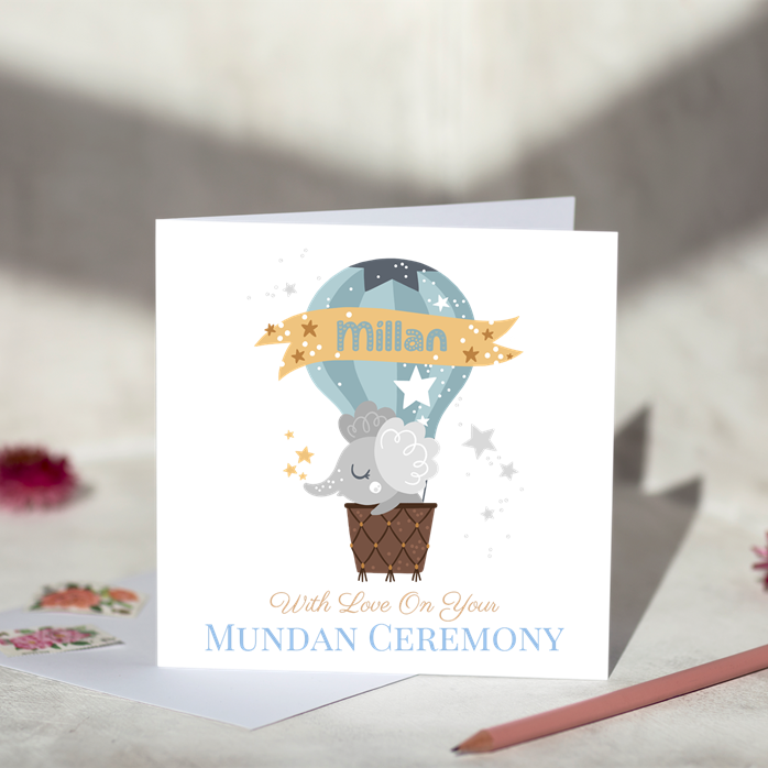 Mundan Ceremony Card – Beauty and The Button