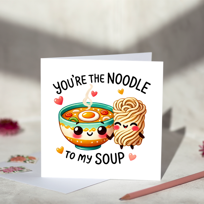 Noodle Soup Card – Beauty and The Button